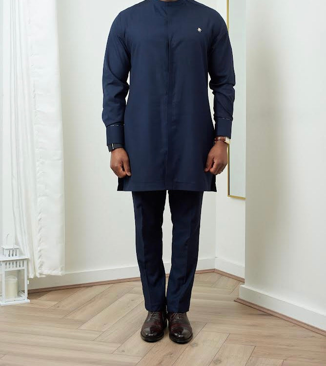 Saka Kaftan Top - Navy Blue – philipdadajr